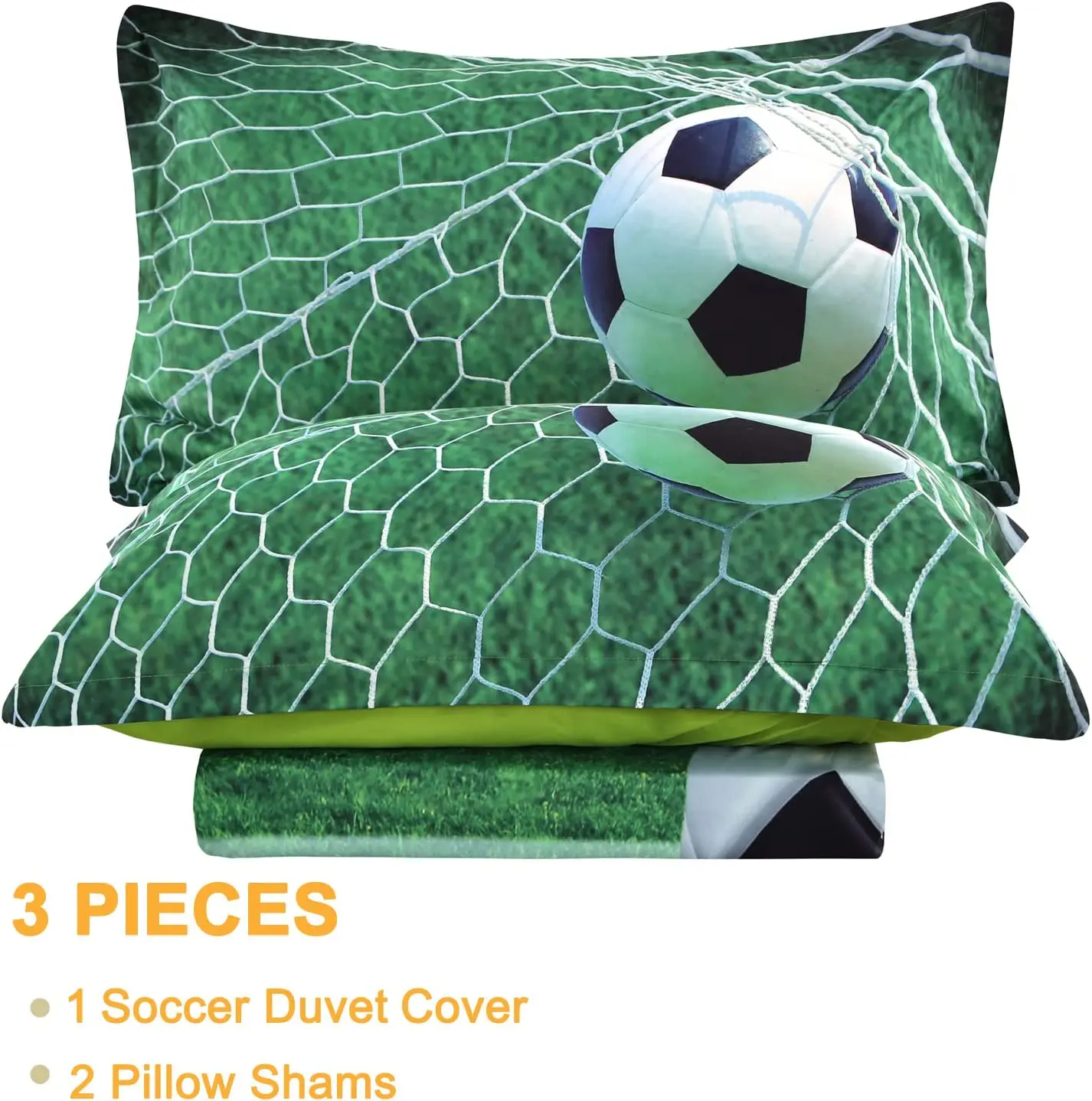 Alibaba.com: Soccer Bedding Football Bed Set for Kids 3 PCS with 1 ...