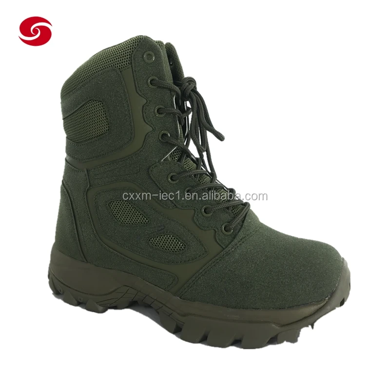 Tactical Training Boots Safety Shoes High Top Security Combat Boot ...