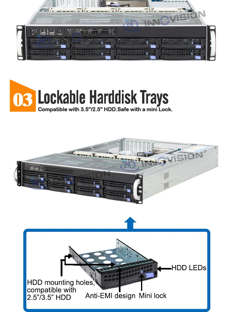 Huge Storage 2u Rack 8 Bays Server Case - Buy Storage Rack,8 Bay Server ...