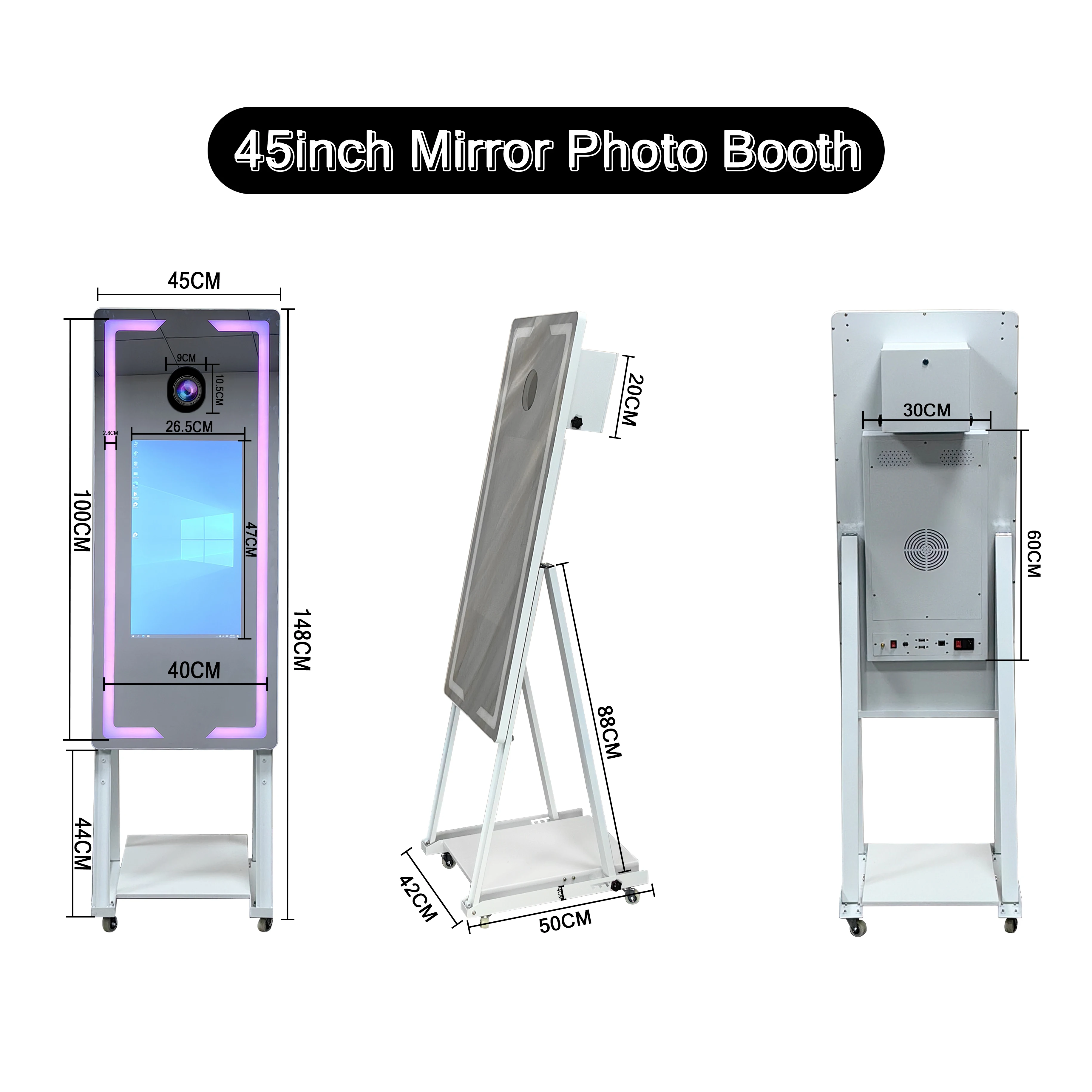 Mirror Photo Booth Machine With Printer To Take Photos Mirror Photobooth Magic Mirror Photo ...