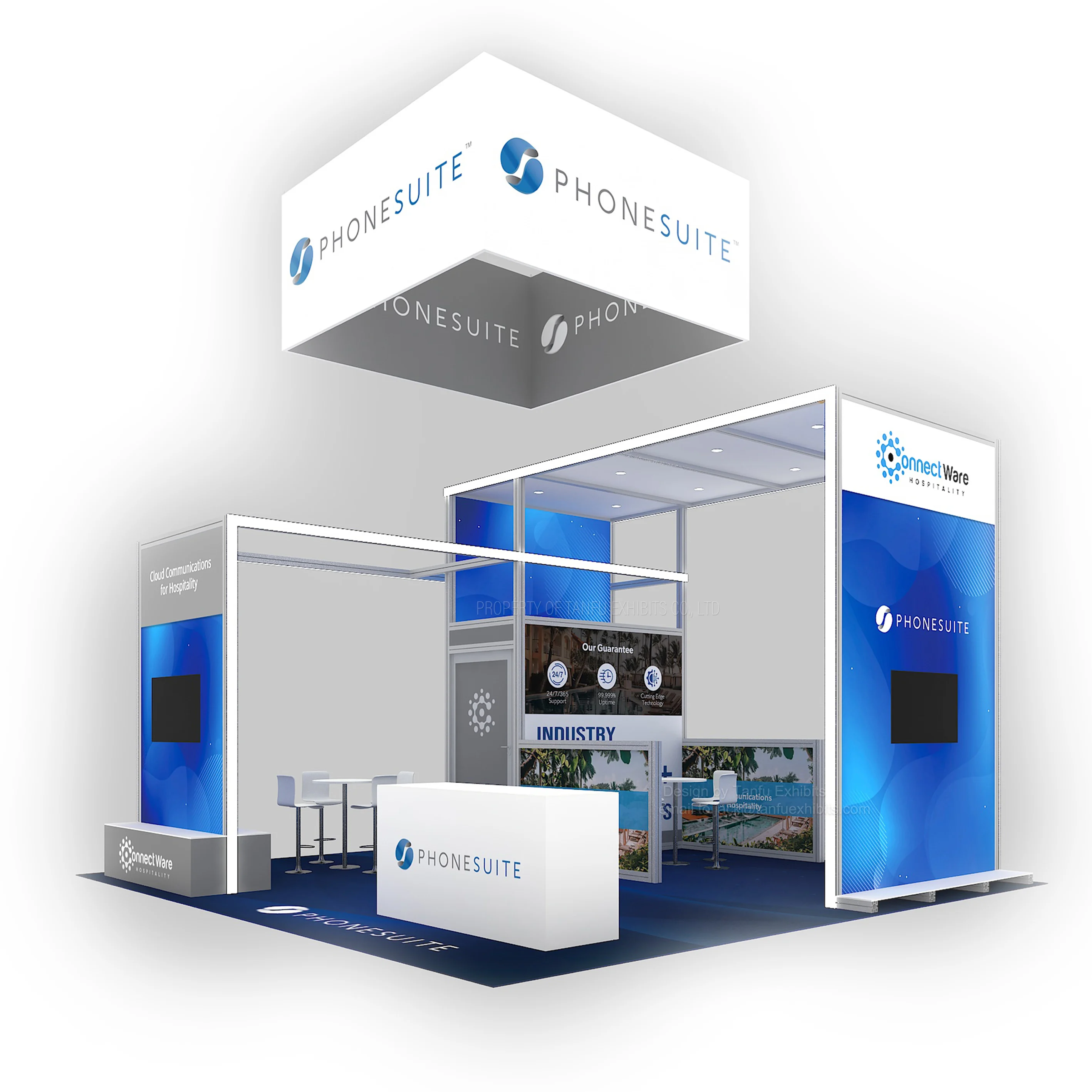 TANFU Customizable Trade Show Booth Design - Easy Assembly Exhibition ...