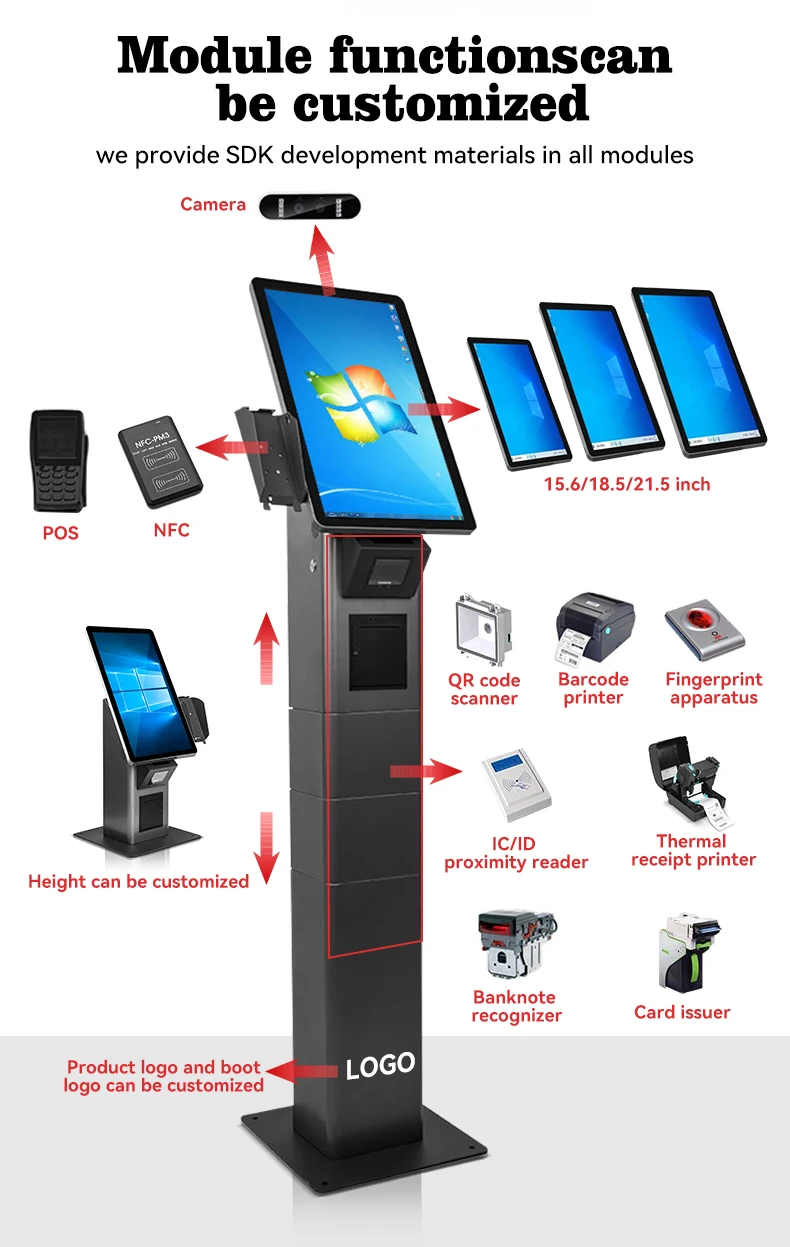 Shopping Mall Floor-standing Self-service Terminal Indoor Self-service ...