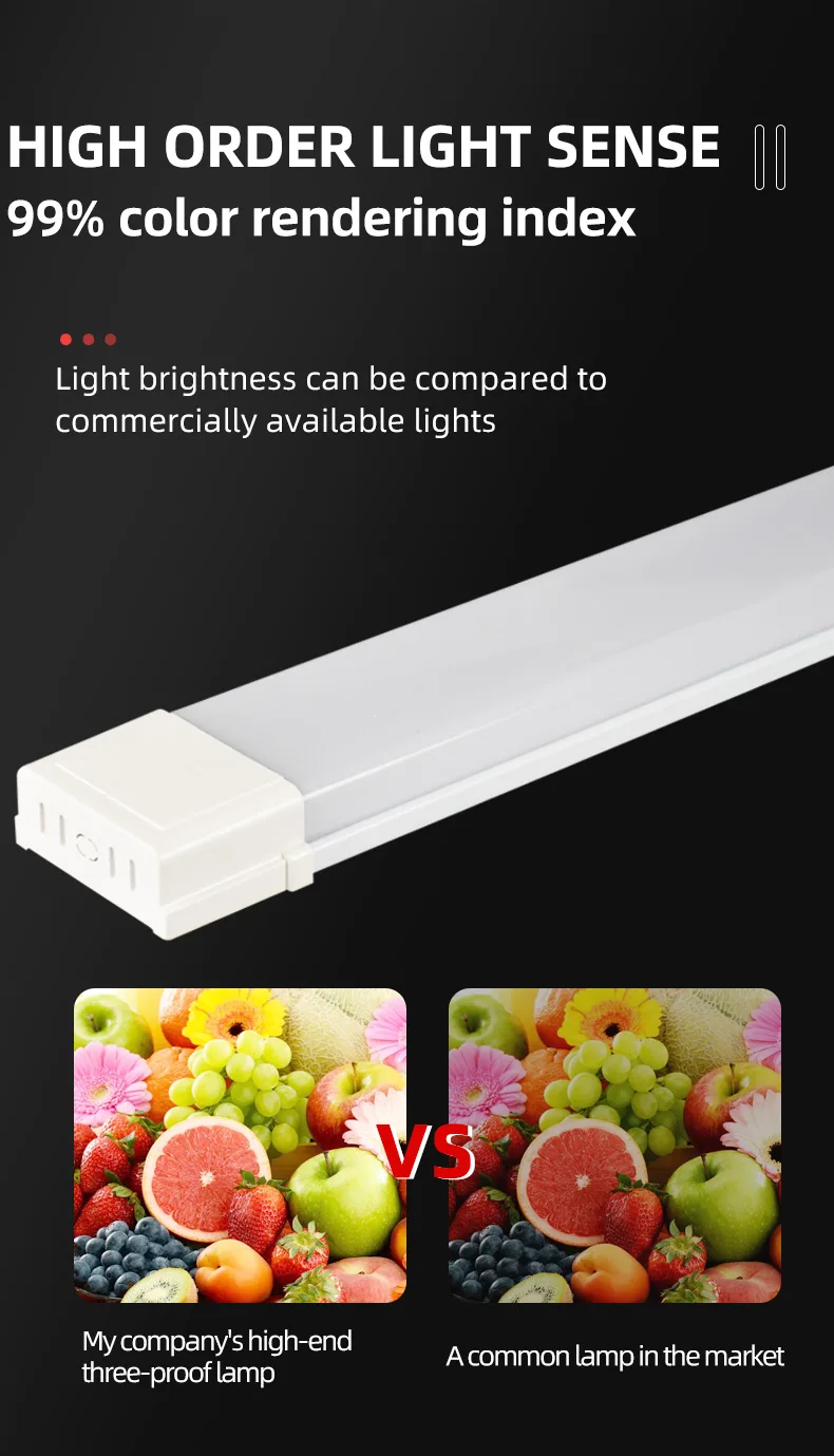 4ft 120cm Linear Led Batten Light 36w Led Tube For Air Purification For ...