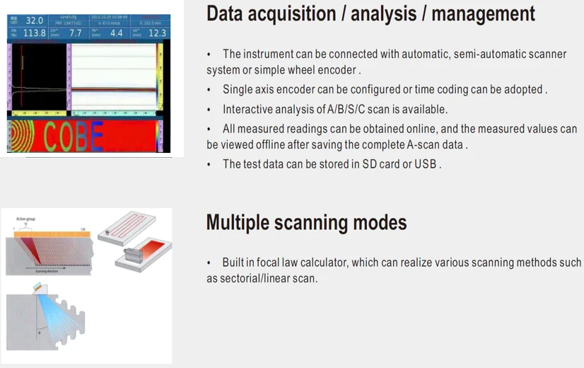 Flexscanpa100 Phased Array Ultrasonic Detector for Weld Inspection