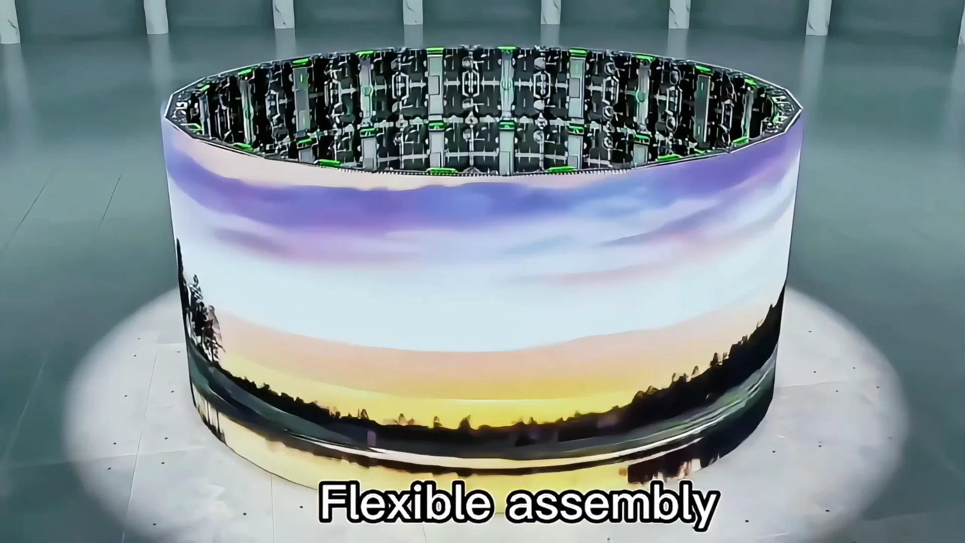 2023 New Technology Cardboard Display 360 Degree Curved Advertisement ...