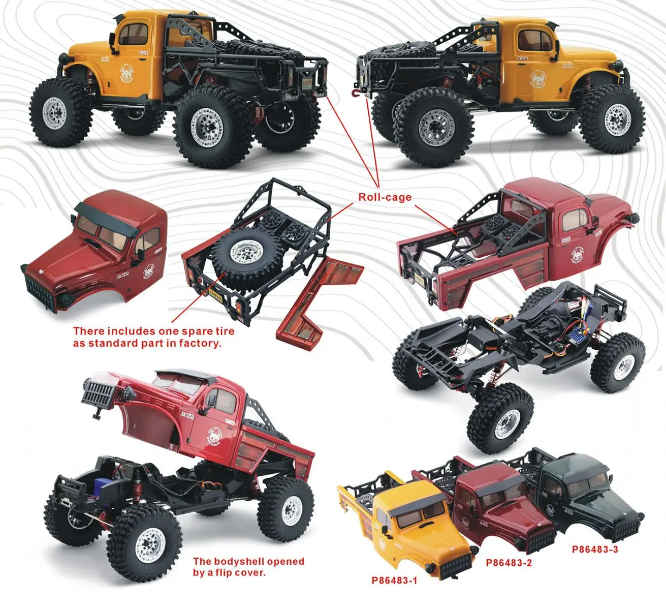 1/10 Rc Rgt Challenger Truck Vehicle Simulation Rock Climbing Car ...