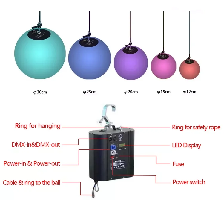 Dmx Led Kinetic Lighting Kinet Ball Decoration Lifting Ball Led Kinetic Light - Buy Ball ...