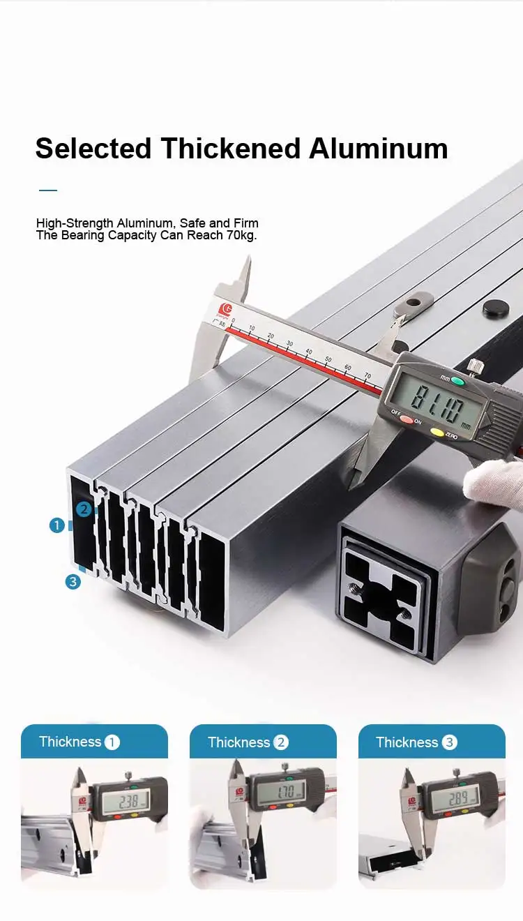 High-Strength Aluminum Slide Rail Extender Table Mechanism - OEM Available