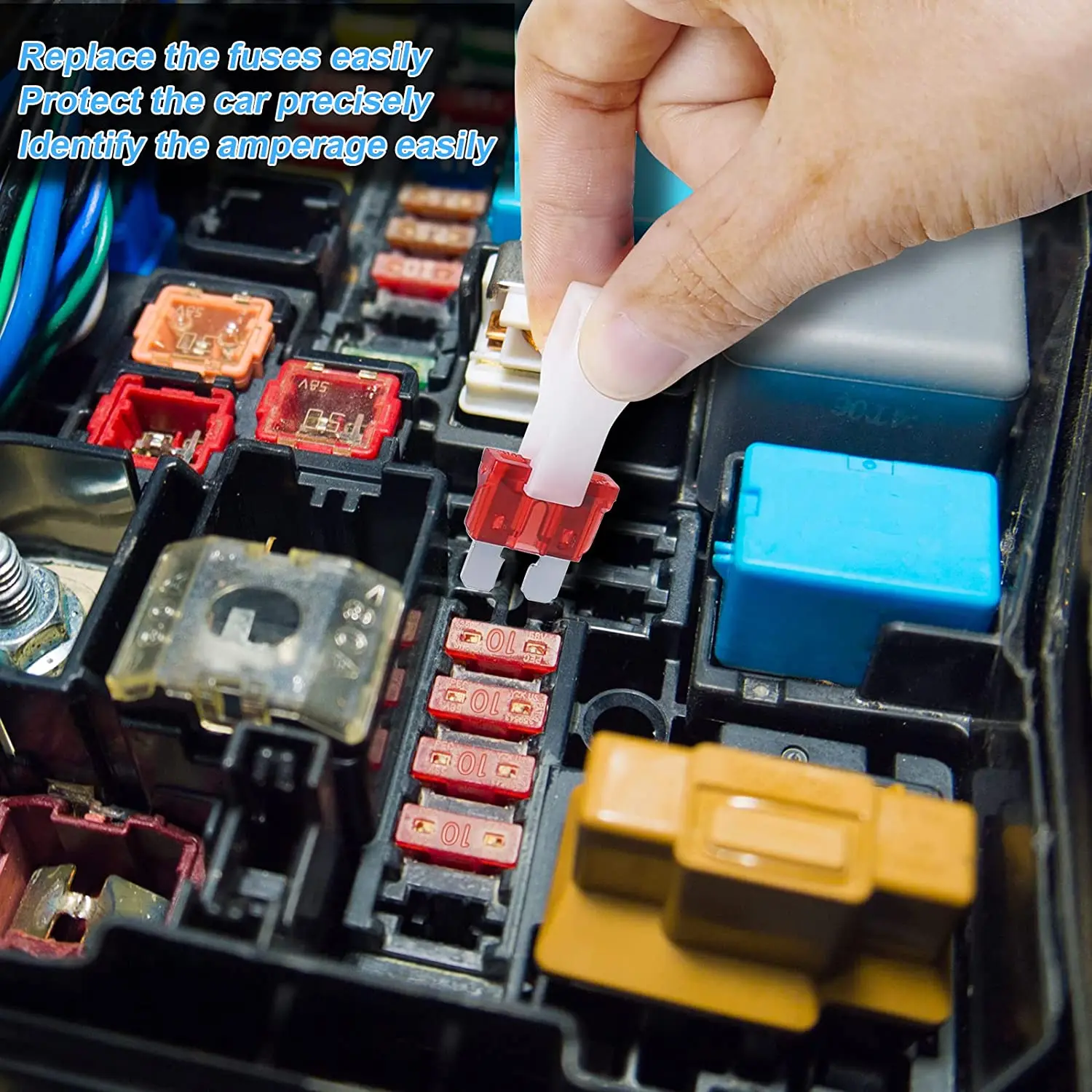 Standard Middle Plug-in Fuse Kit - 100PCS Assortment