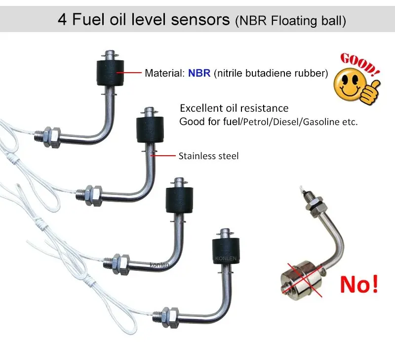 Fuel Water Leak Sensor Diesel Liquid Level Controller Tuya WIFI Flood ...
