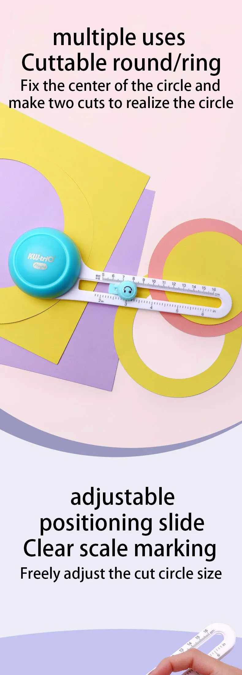 Circular Rotary Round Paper Cutter Circle Paper Trimmer For Diy Paper ...