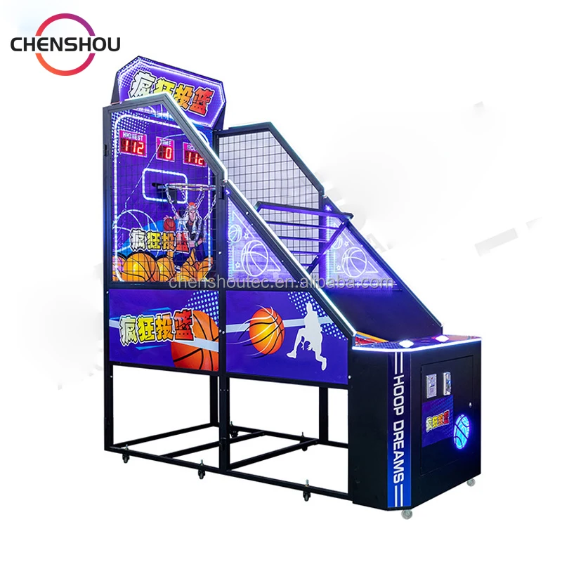 Coin Operated Crazy Hoop Basketball Arcade Game Machine