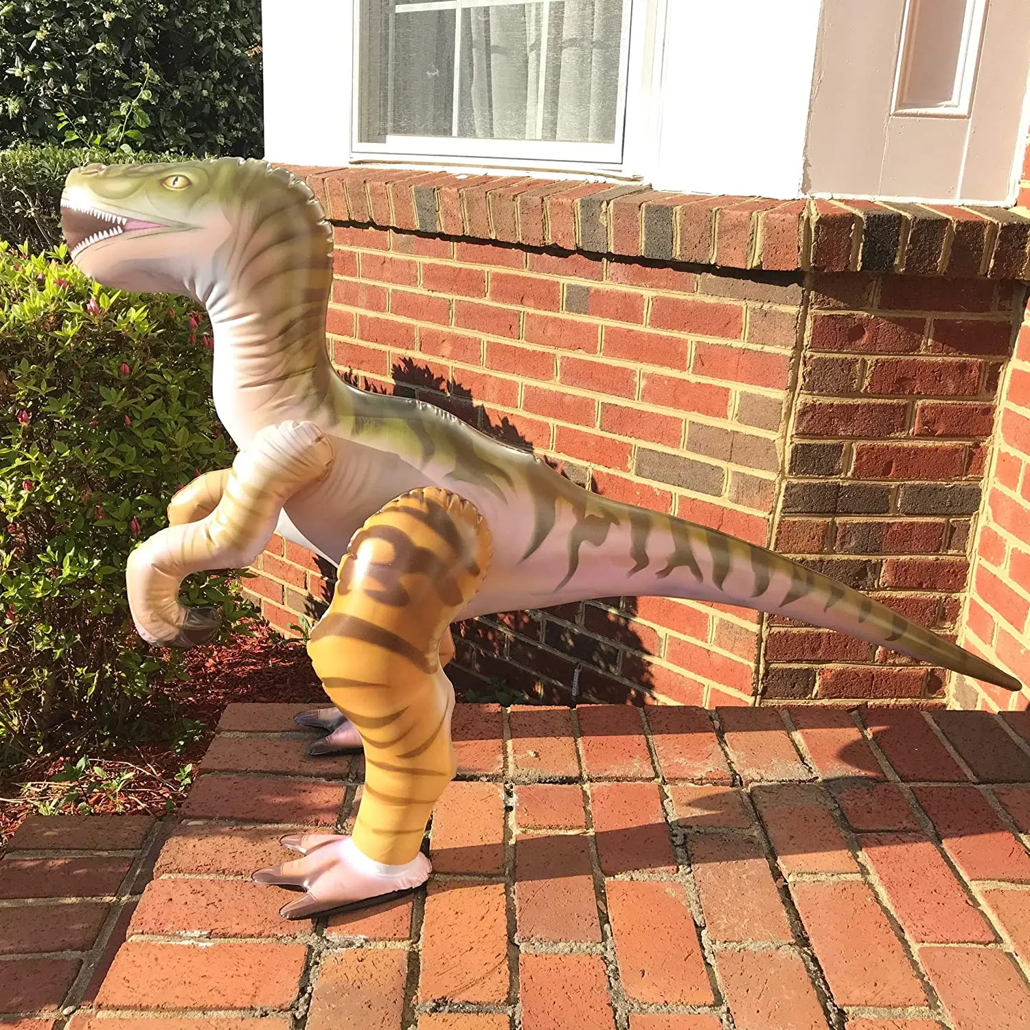 51 Inch Inflatable Plush Velociraptor Raptor,Dinosaur World Jurassic ...