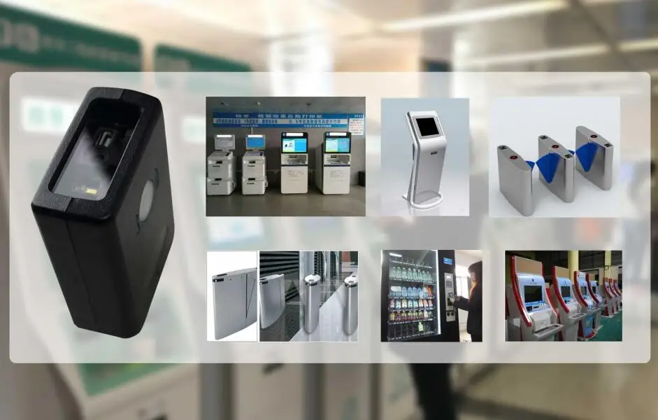 Fixed Mounted KIOSK Embedded QR Code Reader 1D 2D Auto Scan Barcode ...