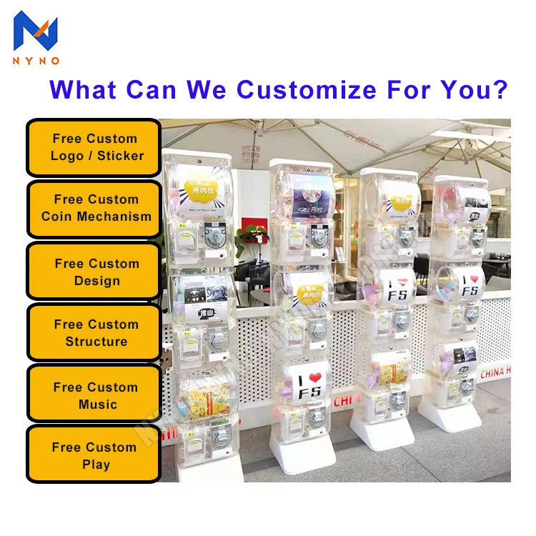 Nyno Kids Game Gacha Vending Machine Manufacturer Coin Operated Custom ...