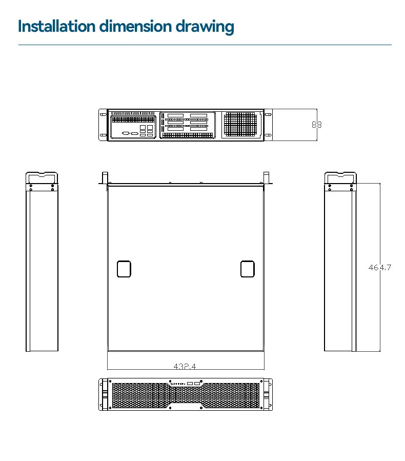 Sinsmart 2u Dual Display Rackmount Industrial Storage Chassis Server ...