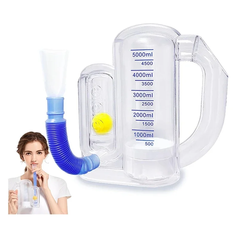 5000ml Portable Spirometer Breathing Trainer for Lung Rehabilitation ...