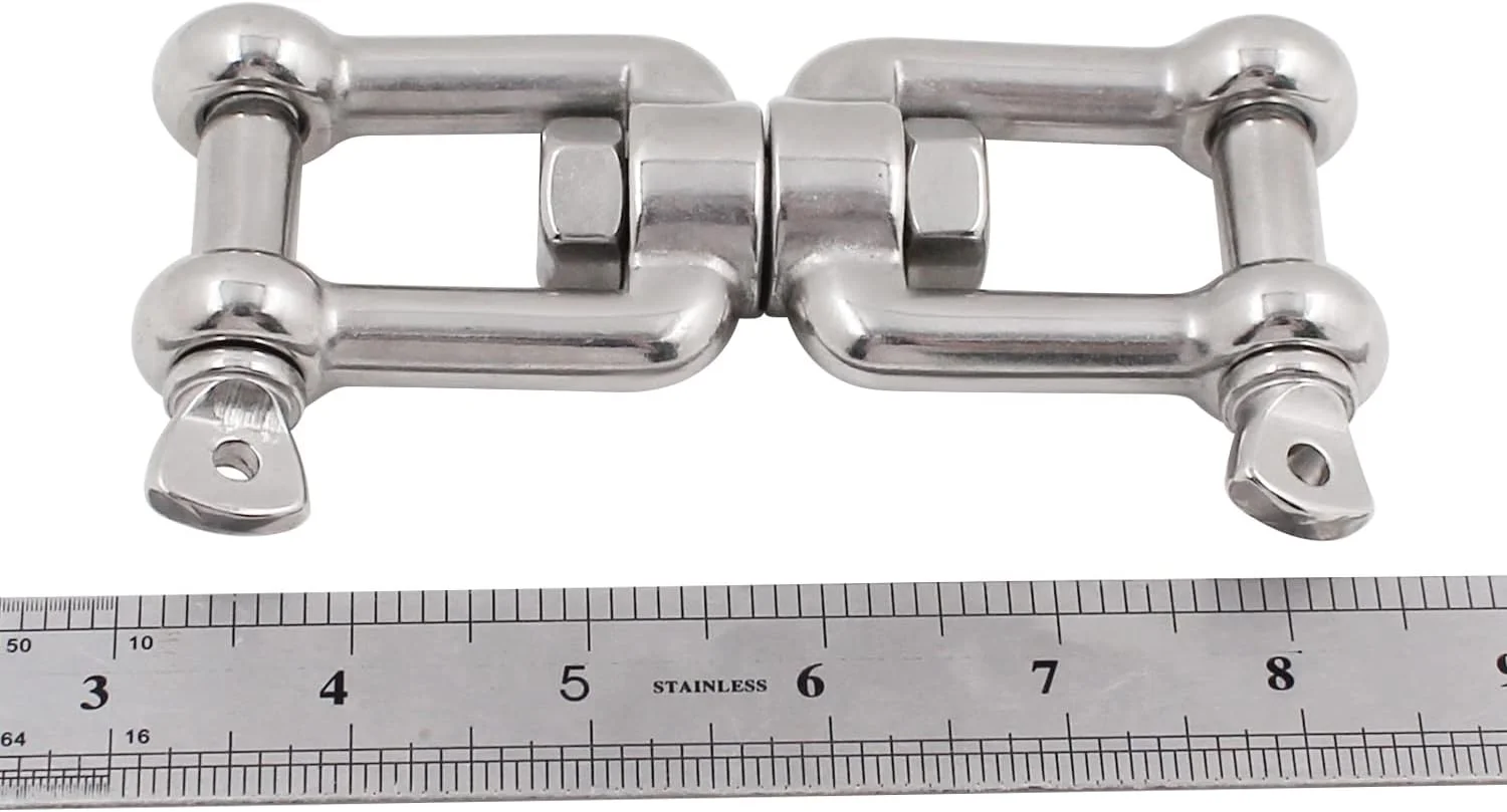 Swivel Shackle Stainless Steel Connector Chains M4 M5 M6 M8 M10 M12 M14 ...