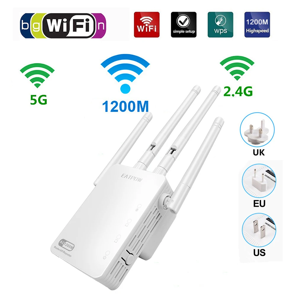 1200mbps Wifi Repeater - Dual Band Signal Extender