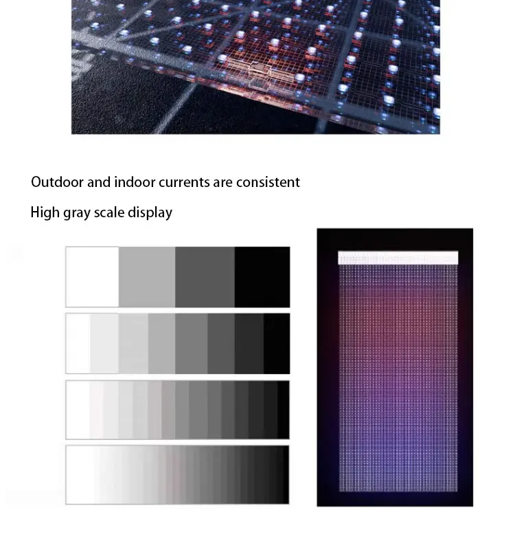 P4 Led Transparent Flexible Display High Transparency Foil Film Led ...