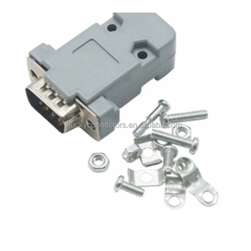 DB9 Female Connector - Stamped Pin Straight Female Solder Type