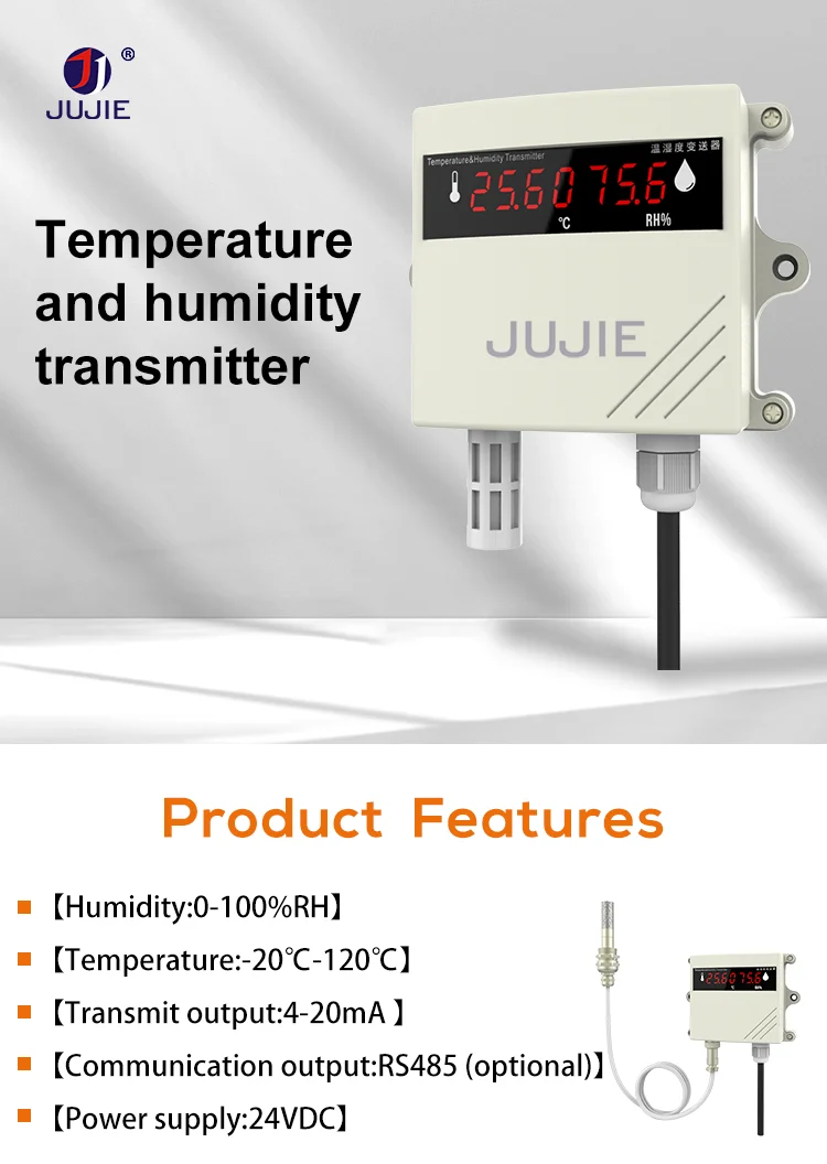 Temperature and Humidity Collector RS485 4-20mA 0-10V Output Waterproof ...