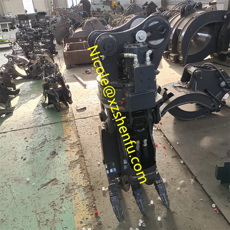Excavator Rotary Sorting Grab Grapple For 12-16 Tons Carrier Rotary ...