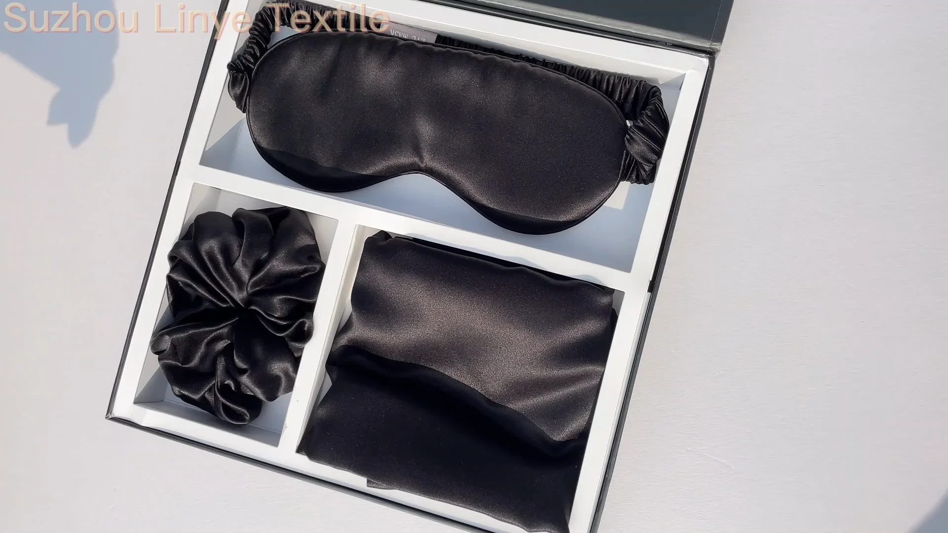 Luxury Gift Set 100% Mulberry Pillow Case Silk Sleeping Silk Eye Mask ...