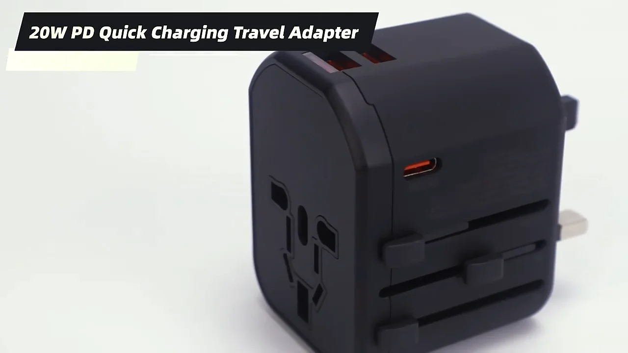 Wontravel 20w Pd Universal World Travel Adapter 2 Usb 3 Port Charger ...