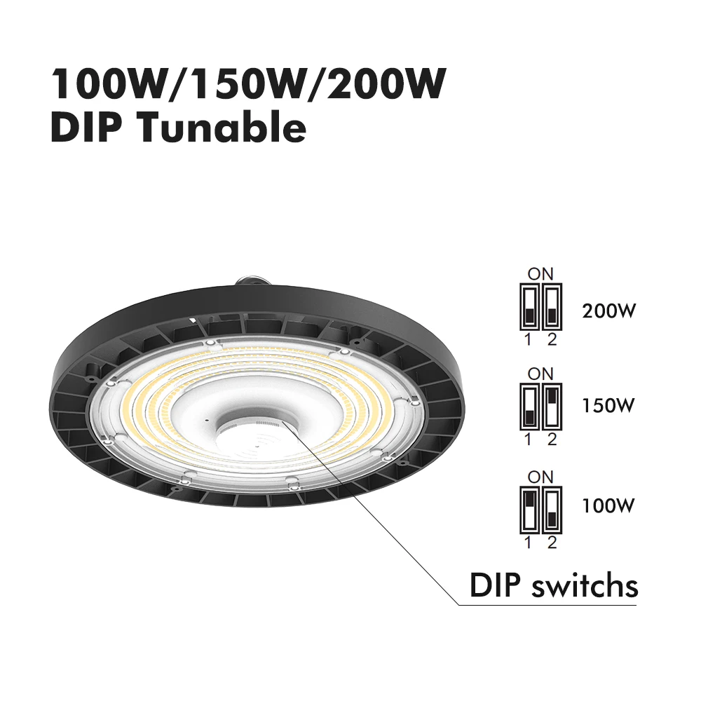Highbay 100w 150w 200w Commercial & Industrial Dip Dimmable Hi Bay ...