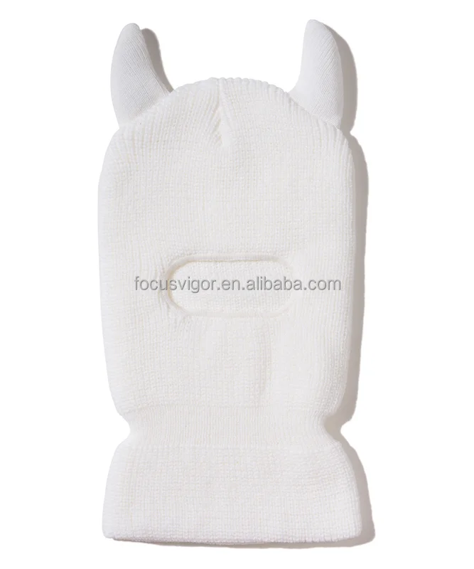 Devil Horns Ski Mask - Unisex Balaclava with Certificates