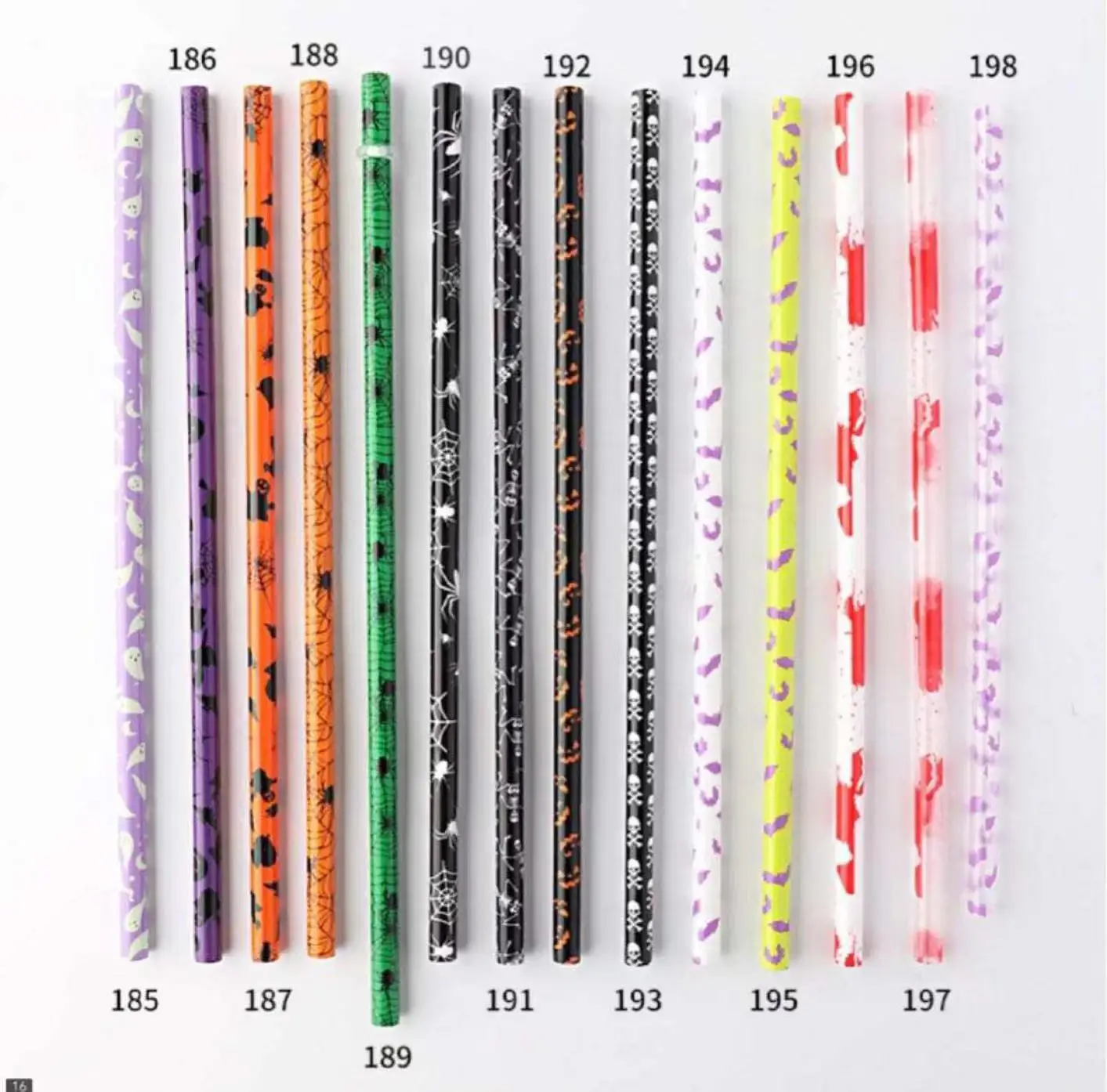 2022 New Style Printed Christmas Straws,Reusable Plastic Drinking ...