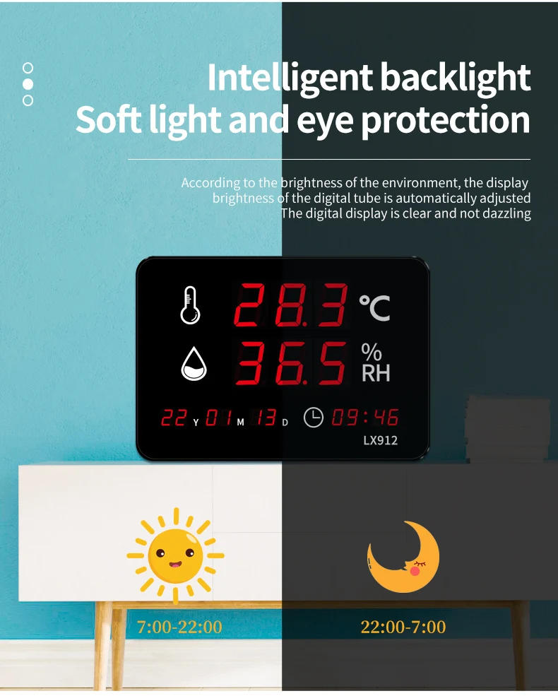 Large Screen Temperature And Humidity Display Instrument,Industrial ...