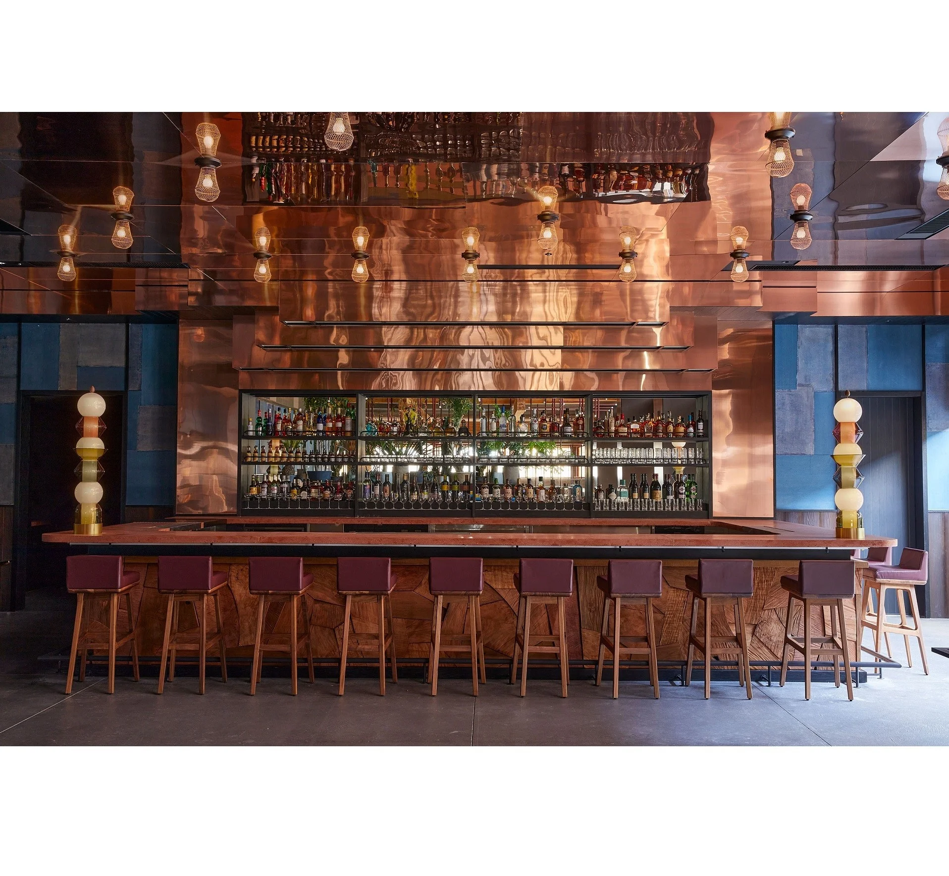 라운지 바 인테리어 디자인 호텔 가구 패스트 푸드 가게 장식 레스토랑 카운터 와인 바 디자이너