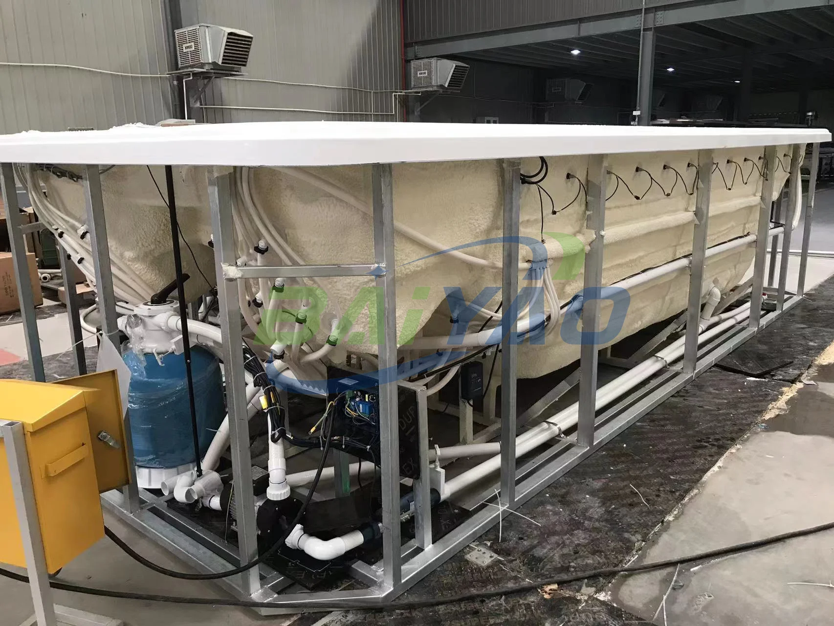 216 Inch Outdoor Hydro Fiberglass Spa Bathtub Massage Swimming Pool for ...