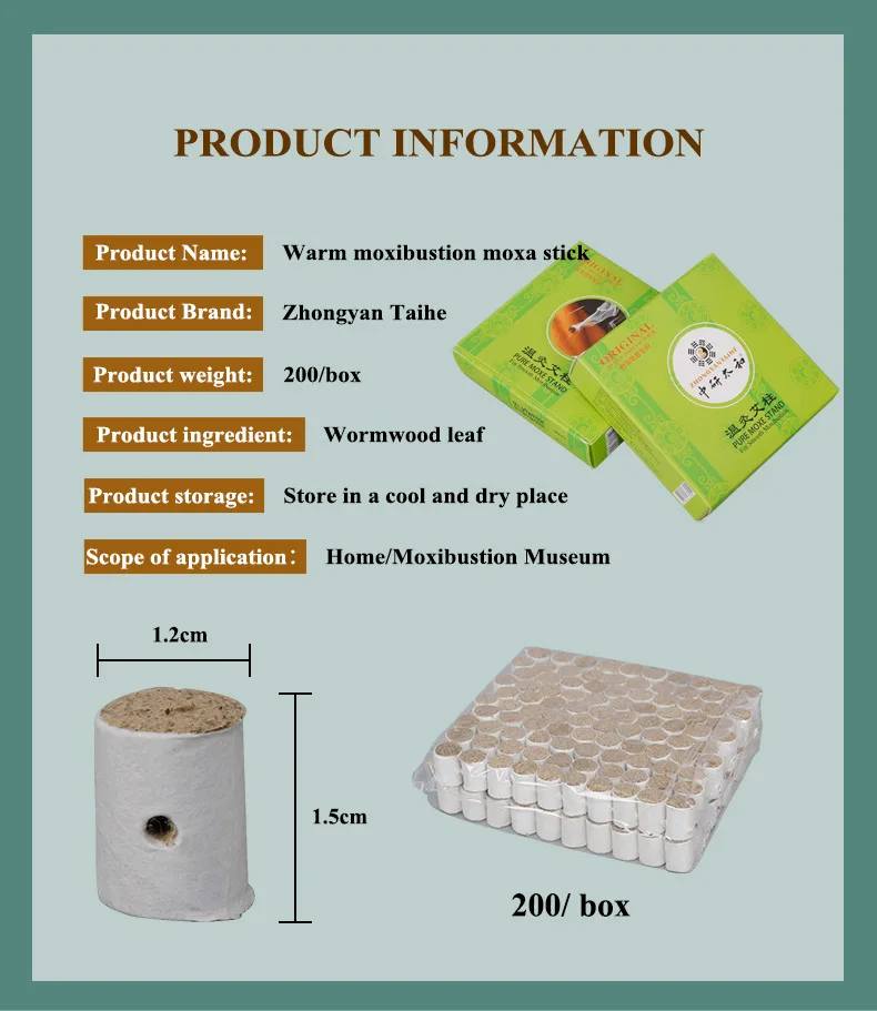 Chinese Handmade Moxa Long Fiber Pure Herbal Moxibustion Moxa Cone Moxa ...