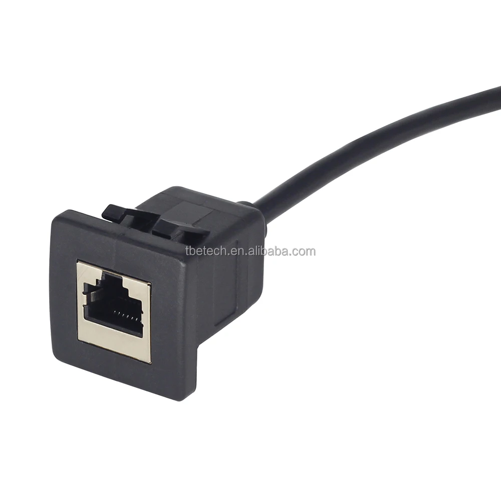 Car Console RJ45 Socket - Ethernet Extension Cable