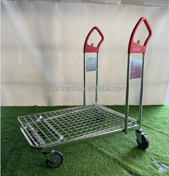 Heavy Duty Logistic Warehouse Deck Trolley Cargo Warehouse Truck Carry ...