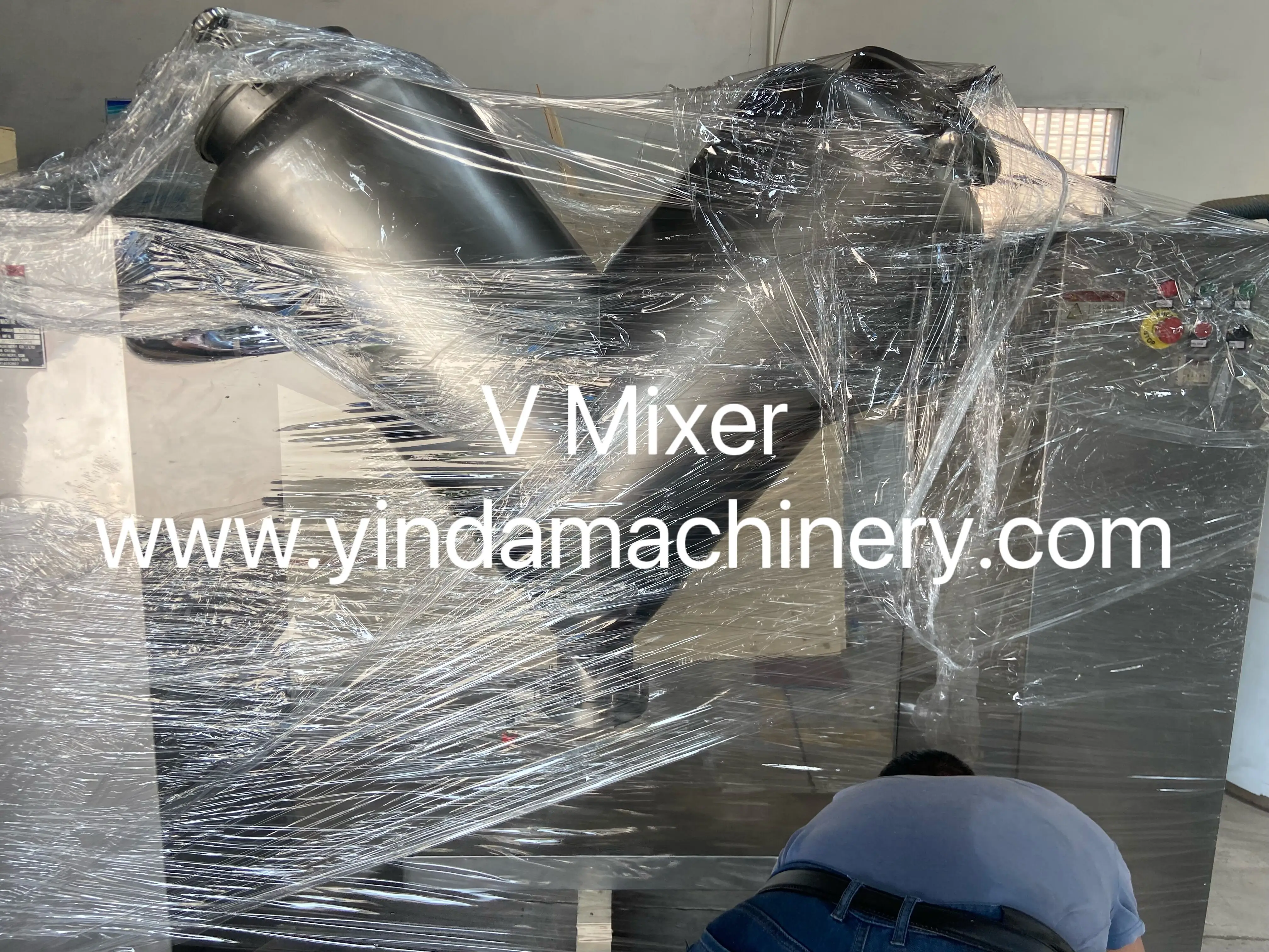 Ydv-100 V Shell Tumble Blender Dry Powder Mixing Machine - Buy V Shell ...