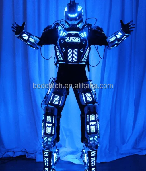 Party Traje Led Robot Costume Led Clothes Stilts Walker Costume ...