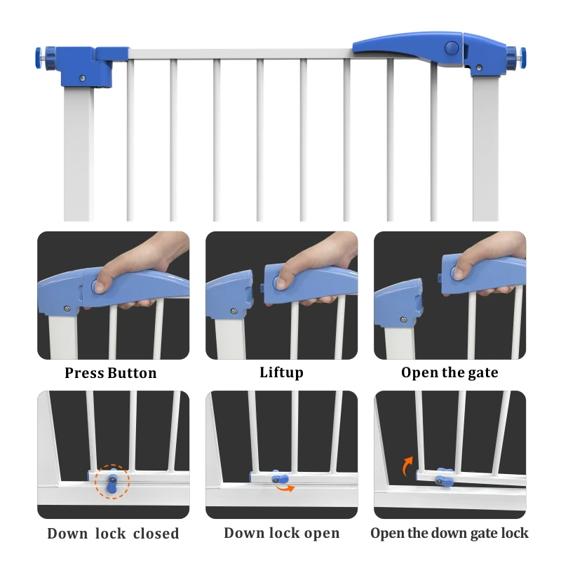 Blue Safety Gate For Kids Safety Gate Baby Kids Safety Gate - Buy Kids ...