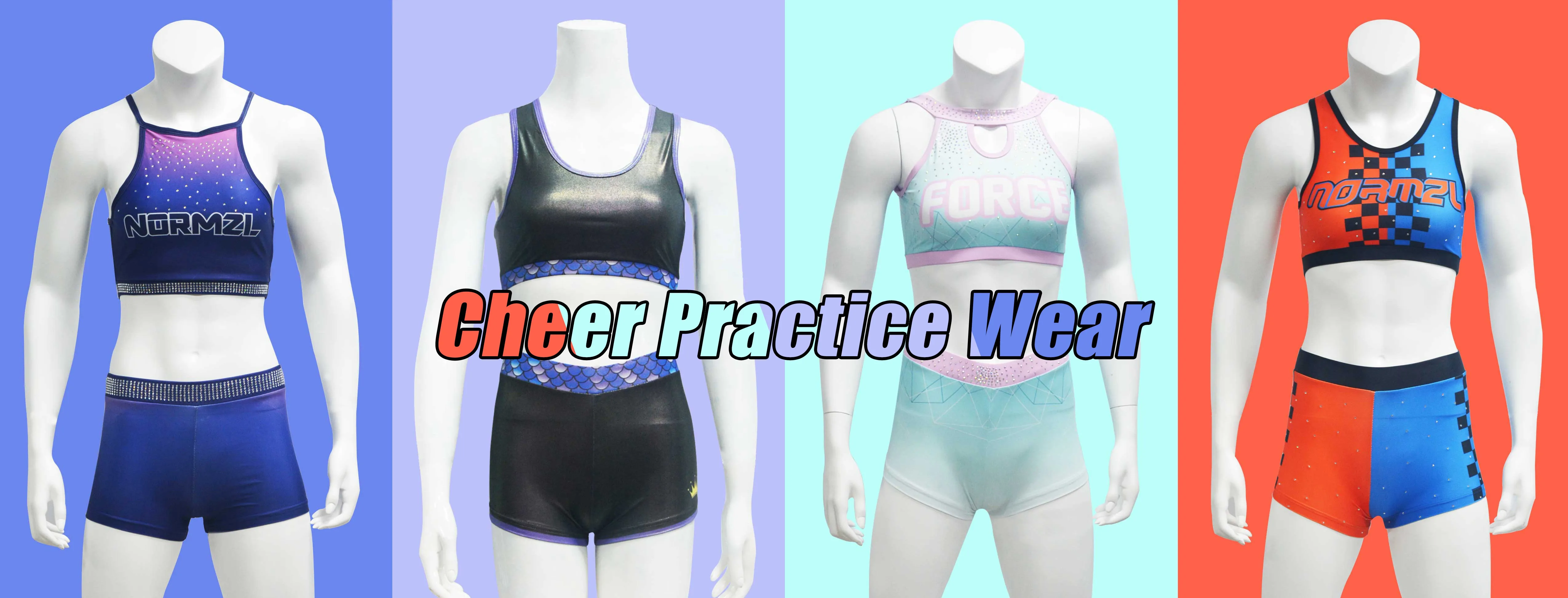 Normzl Buyer Show Full Custom Cheerleading Bra And Shorts Sport Sets ...