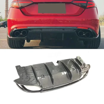 Carbon Fiber Rear Bumper Diffuser For Alfa Romeo Giulia 2017-2020 Rear ...
