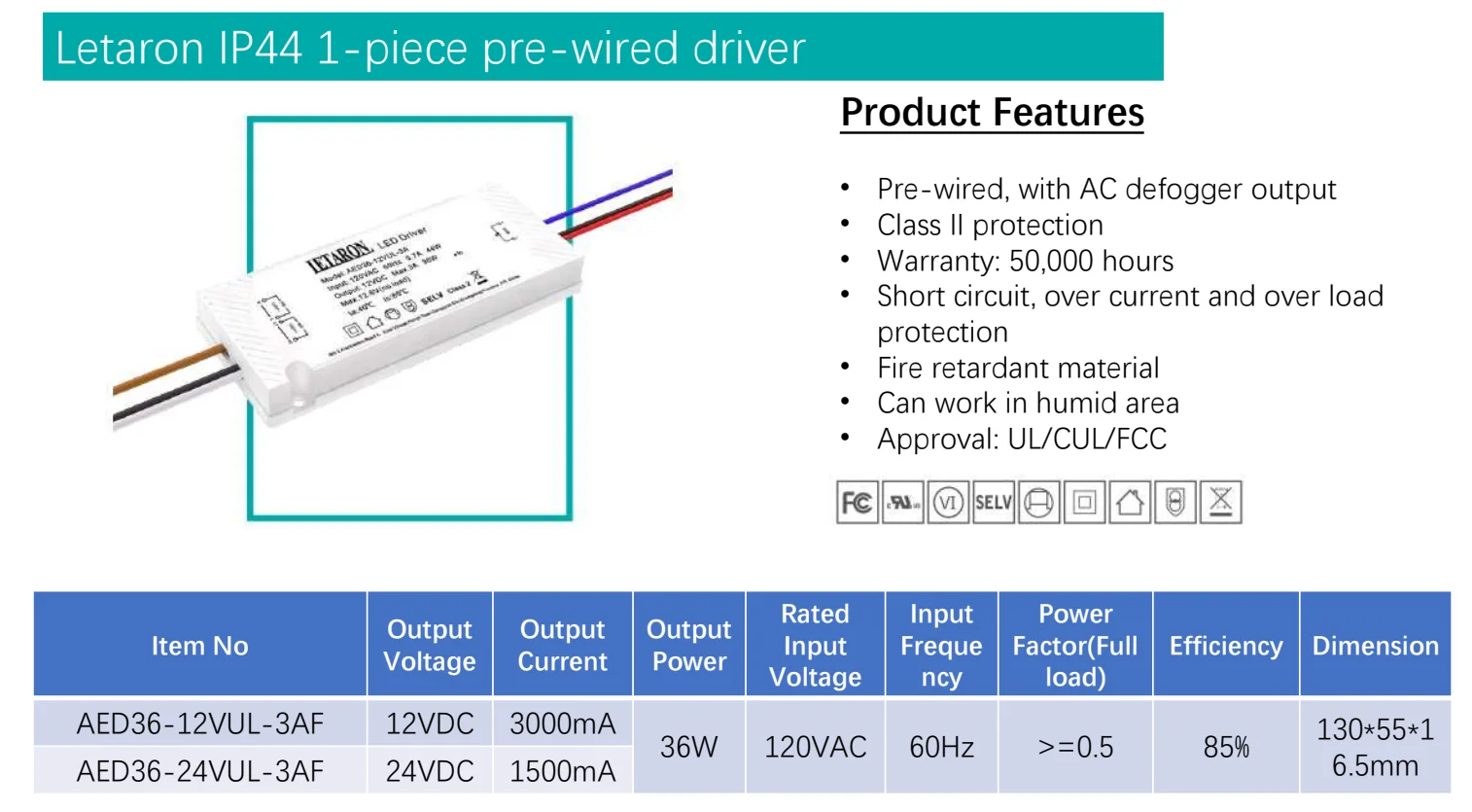 Letaron Led Driver For Cabinet,12v Slim Led Driver - Buy Ip44 Led ...