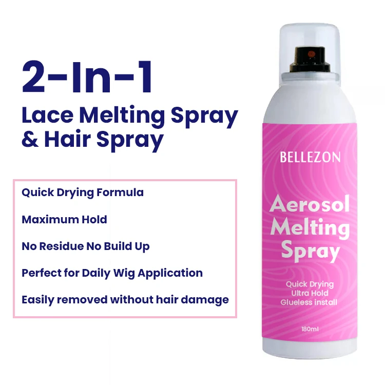 Wholesale 180ml Aerosol Lace Frontal Melt Strong Hold Lace Melting ...