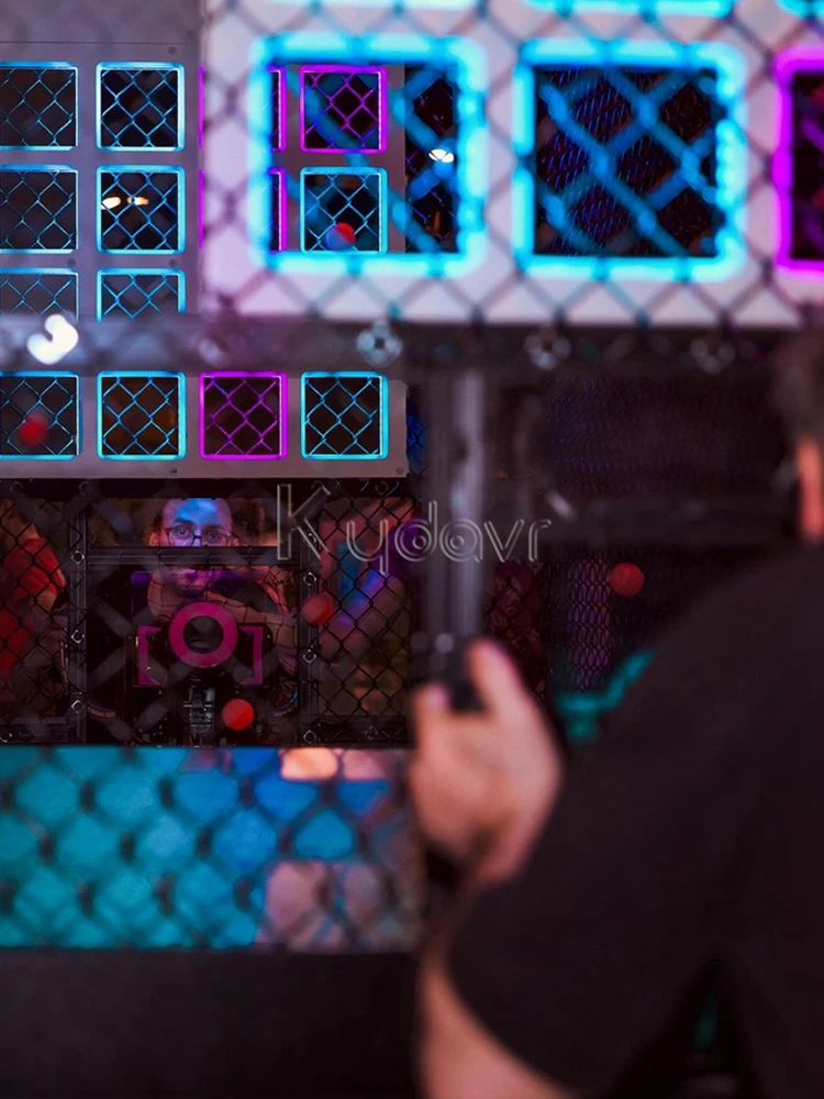 Interactive LED Wall Pixel Grid for Teenagers Active Sports ...