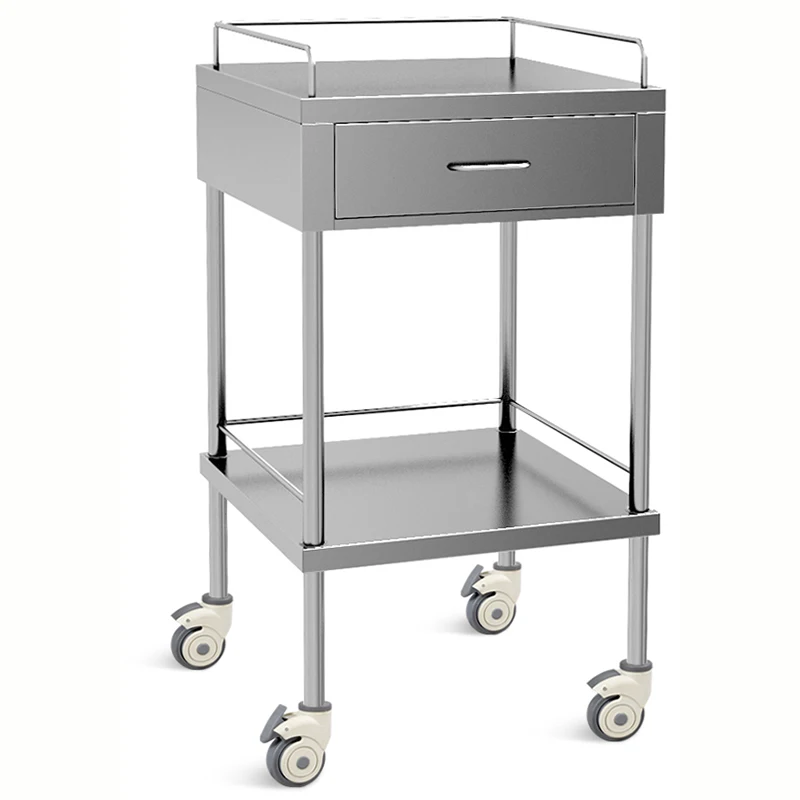 Yfq T52 Stainless Steel Dressing Trolley Patient Medical Device Trolley ...