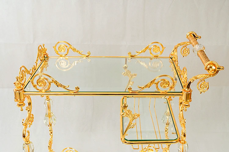 Elegant Restaurant Trolley Art Wedding Decoration Luxury