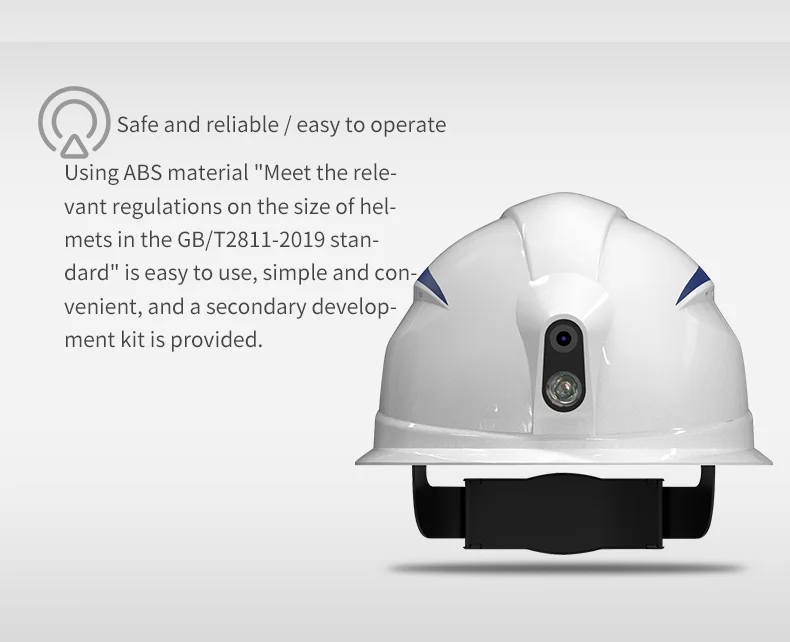 4G Ssmart Hard Hat With Camera Live Streaming Camera For Construction