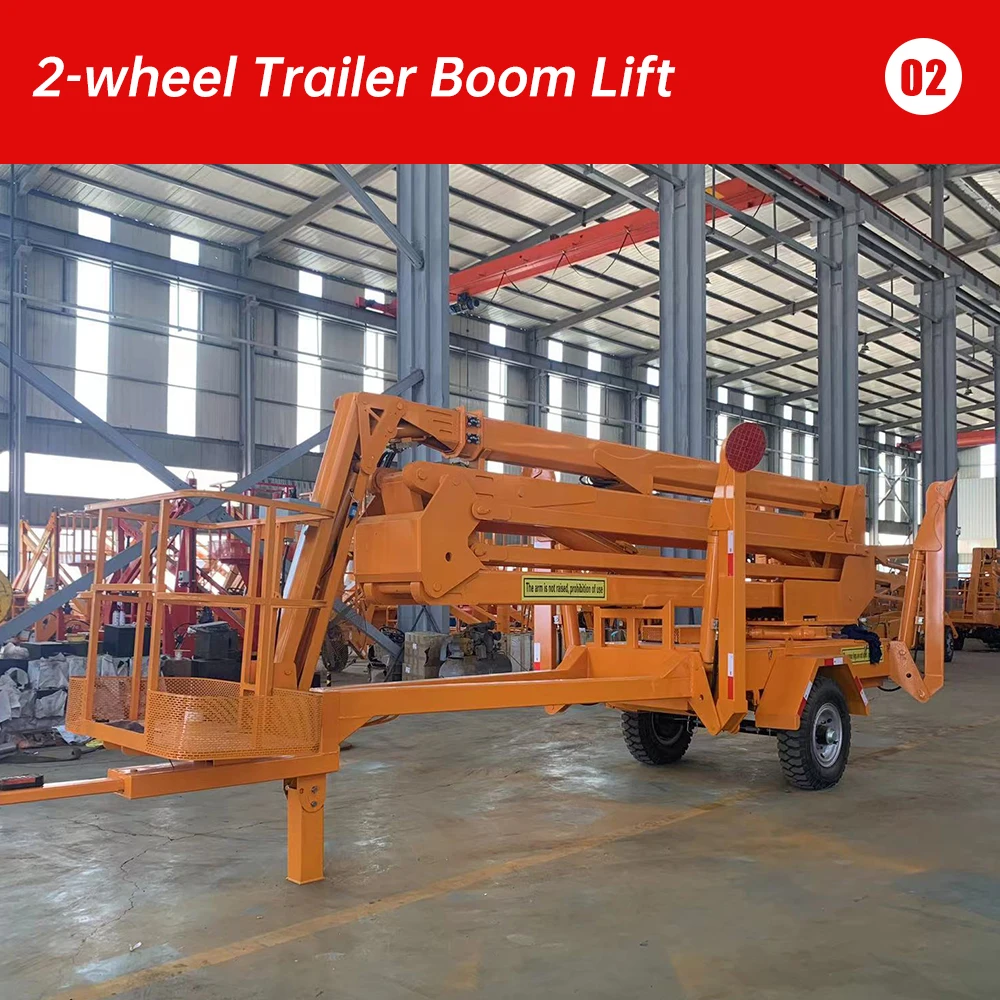 16m Cherry Picker Man Lift Trailer Mounted Towable Boom Lift
